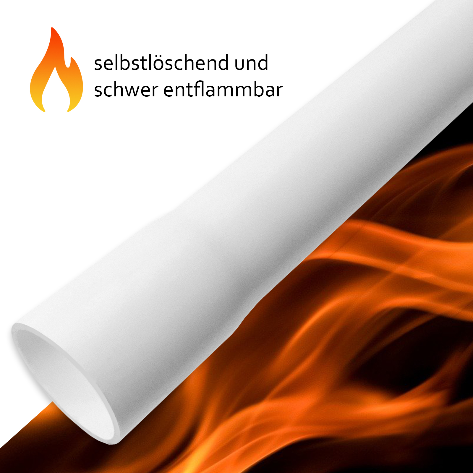 MIDORI® Elektrorohr Stangenrohr Leerrohr PVC Installation Kabel Rohr M ...